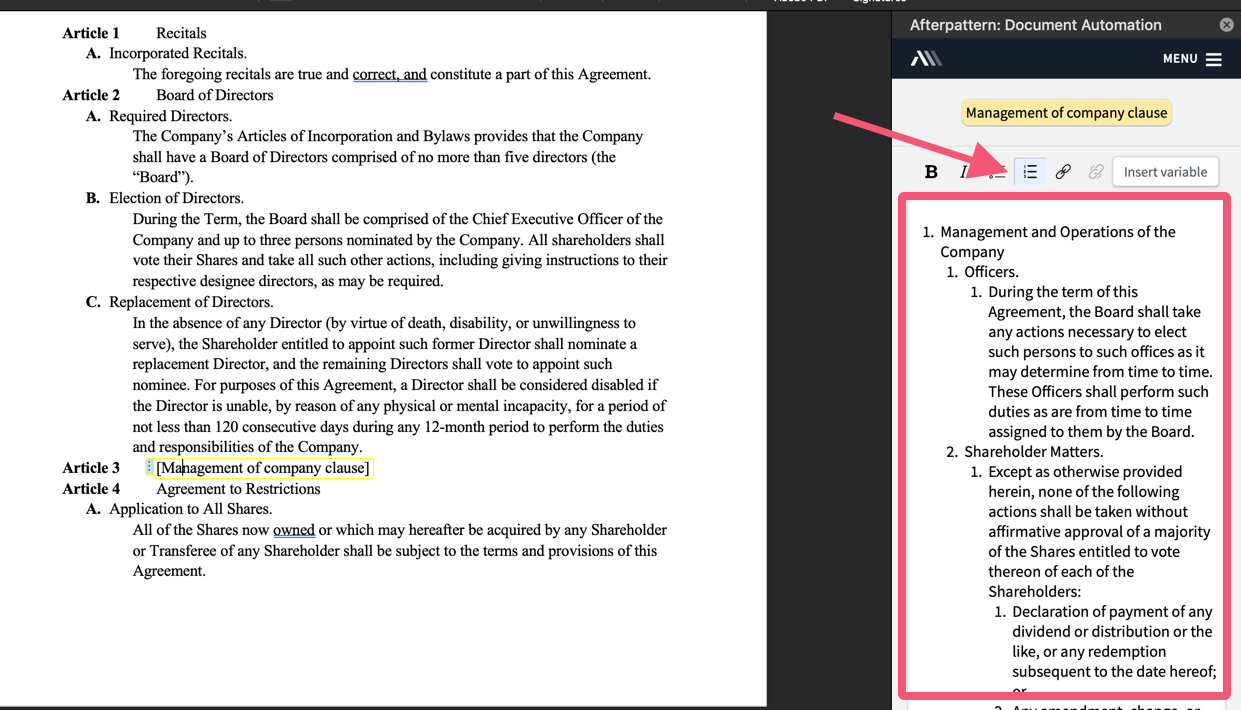 How Do I Conditionally Insert A Multi level List Into A Word Document 